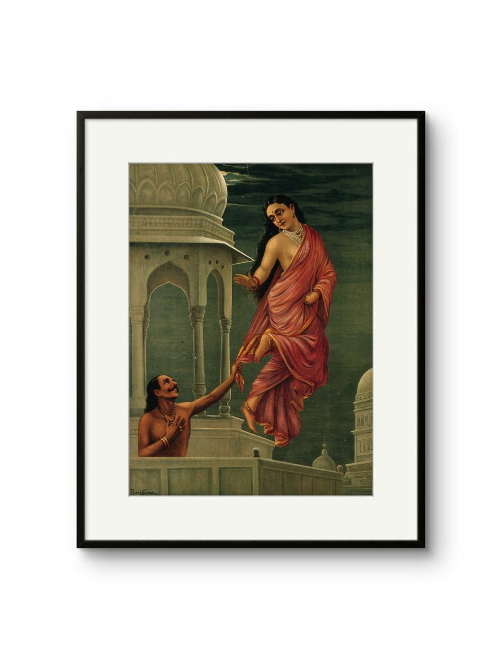 Raja Ravi Varma - Urvashi and Pururavas Wall Art by Bombay Home Store ...