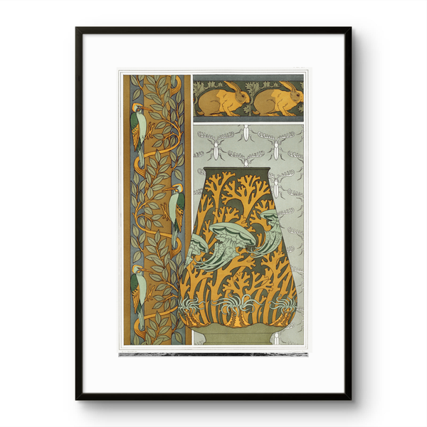 maurice pillard verneuil rabbits birds Wall Art by Bombay Home Store ...